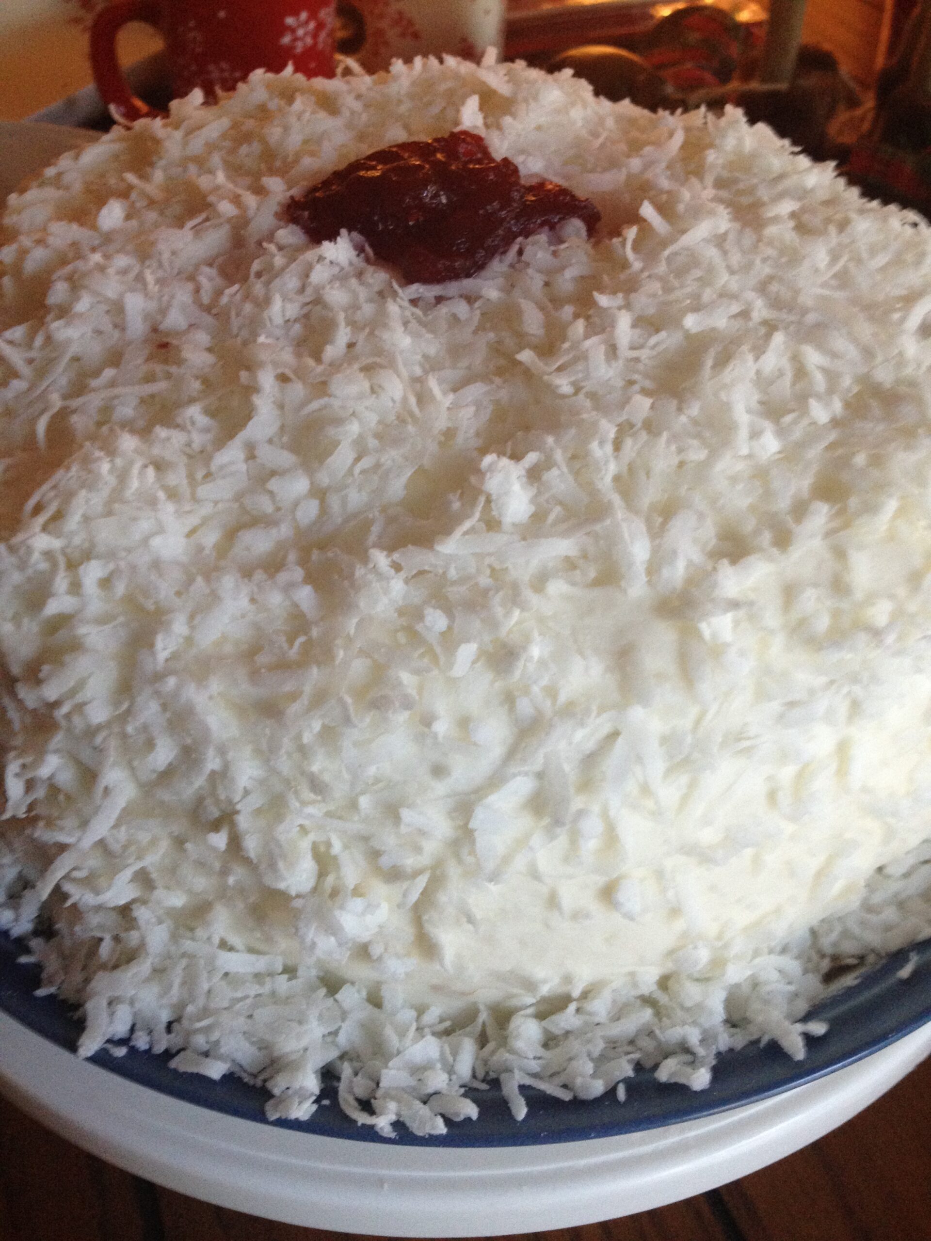 Christmas Coconut Cake with Cranberry Filling Recipe - Fried Pies ...