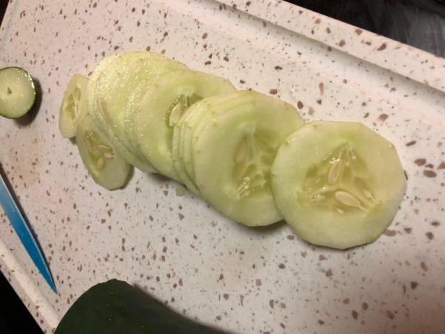 Cucumber with Cream Cheese Spread & French Bread Rounds Recipe - Fried ...